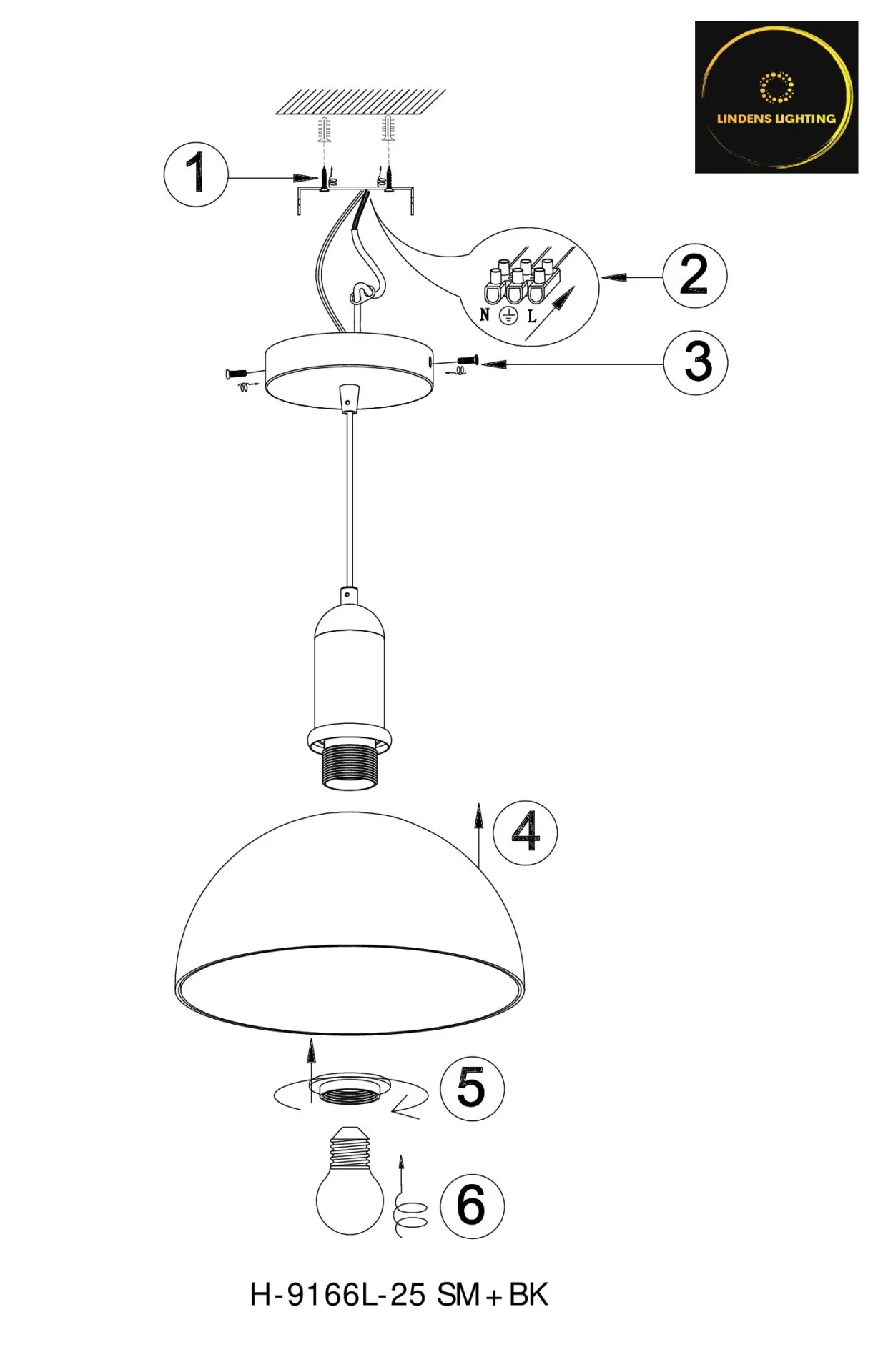 Glazen hanglamp Caro smoke | Ledverlichtingsale.nl