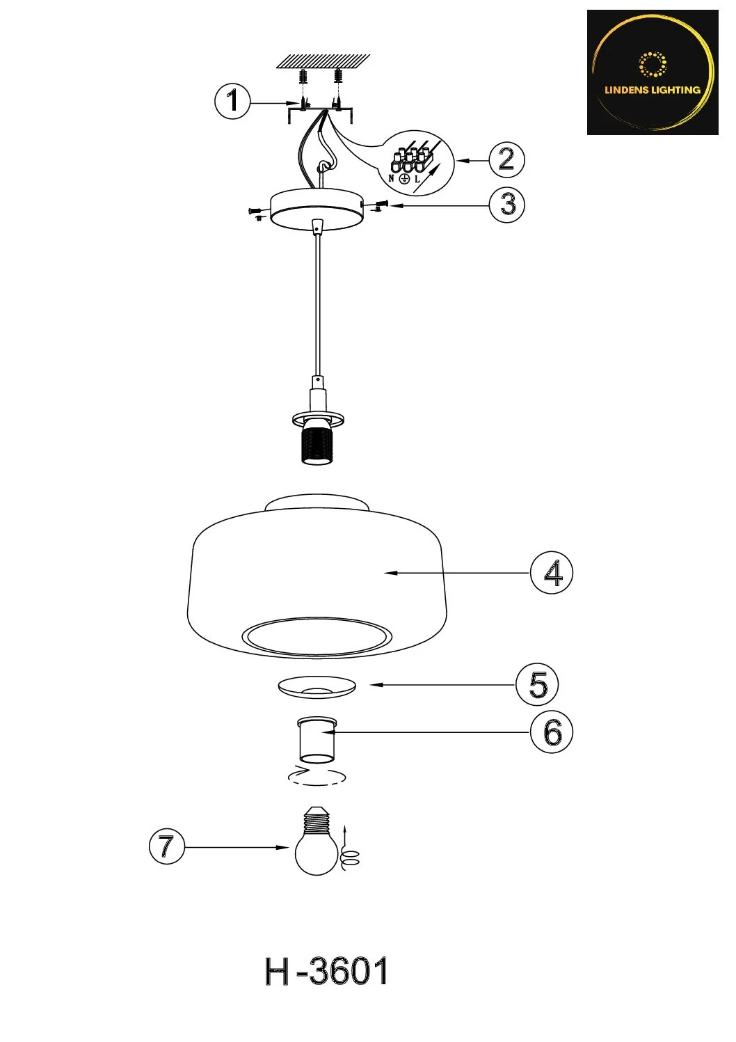 Glazen hanglamp Spencer smoke | Ledverlichtingsale.nl